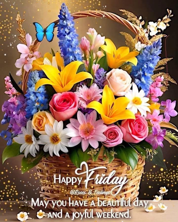 Happy Friday Floral Bouquet Quote Pictures, Photos, and Images for ...