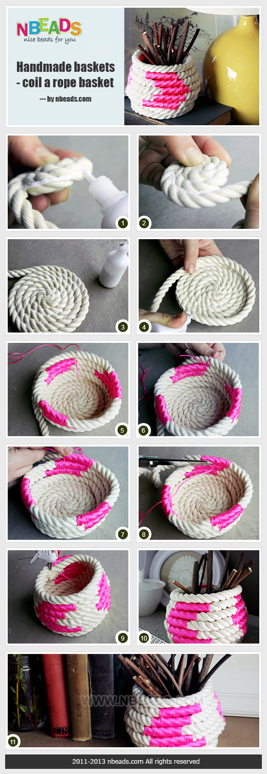 Handmade Baskets - Coil A Rope Basket Pictures, Photos, and Images for ...
