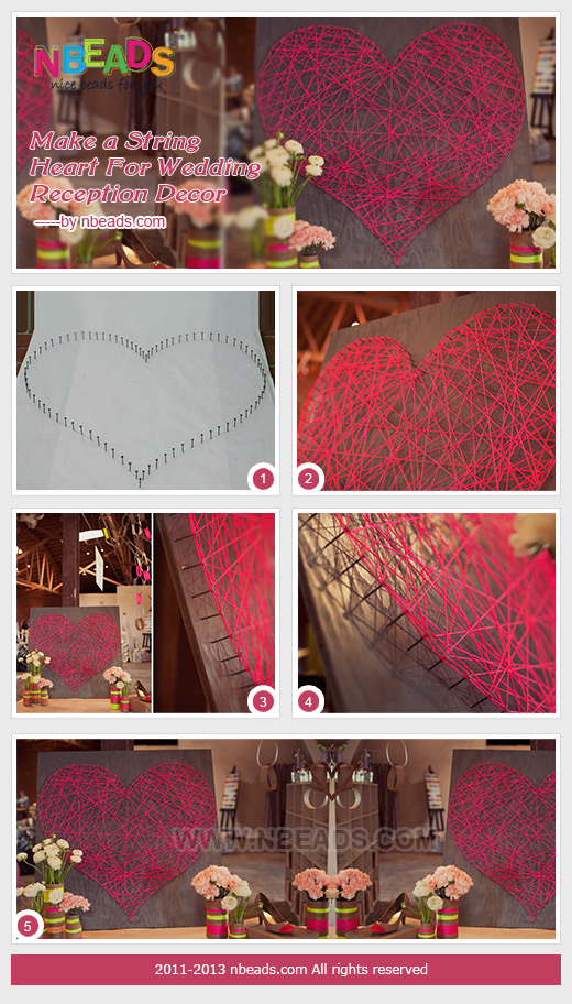 Make A String Heart For Wedding Reception Decor Pictures, Photos, and ...