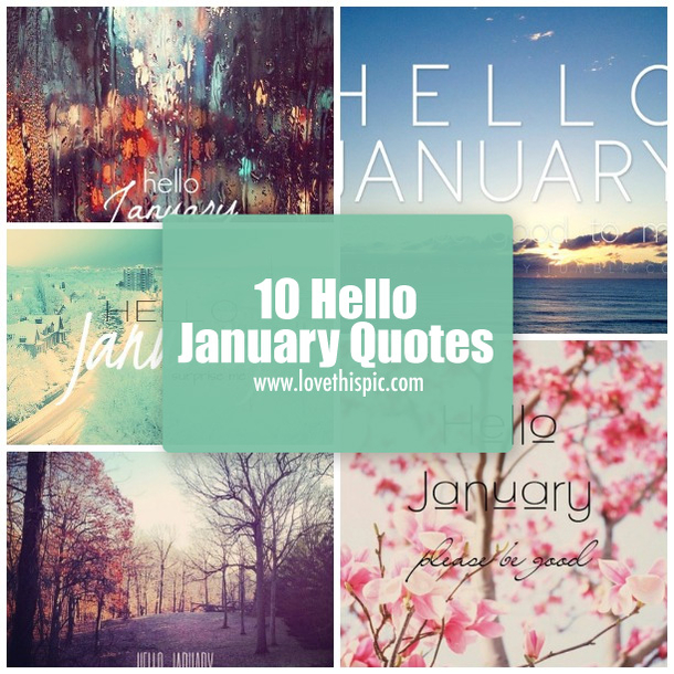 10 Hello January Quotes