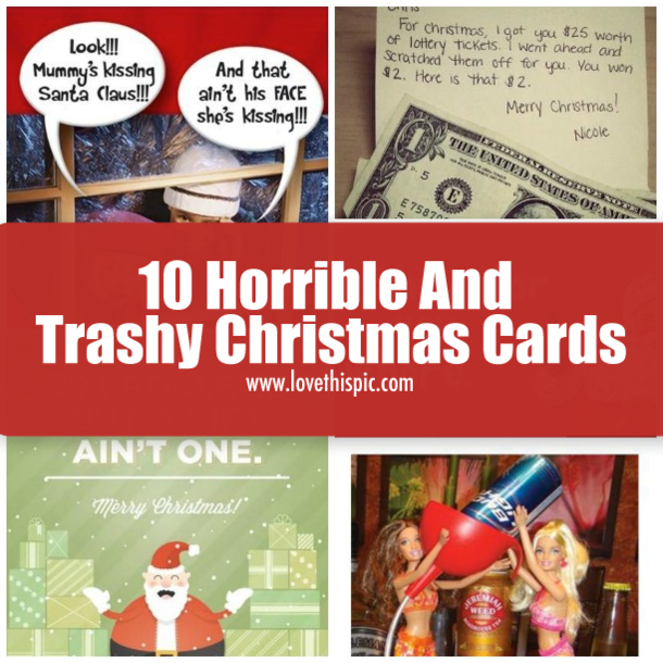 10 Horrible And Trashy Christmas Cards