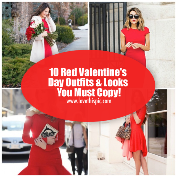 10 Red Valentine's Day Outfits & Looks You Must Copy!