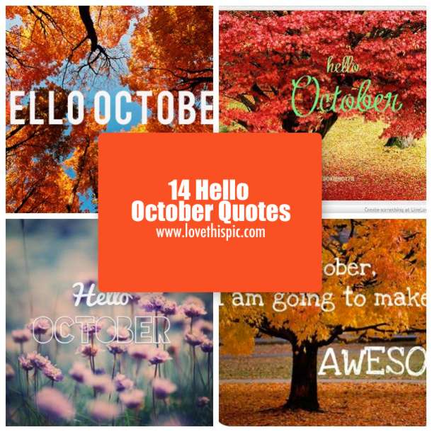 14 Hello October Quotes
