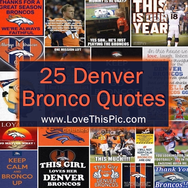 25 Denver Bronco Quotes