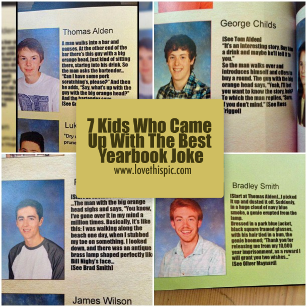 7 Kids Who Came Up With The Best Yearbook Joke