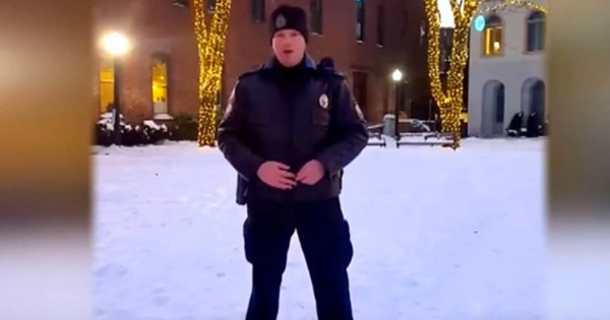 Once I Saw This Cop Singing This Christmas Classic, I Knew It Would Be ...