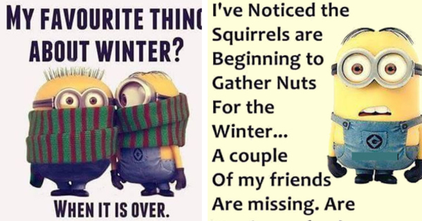 10 Super Funny Winter Minion Quotes