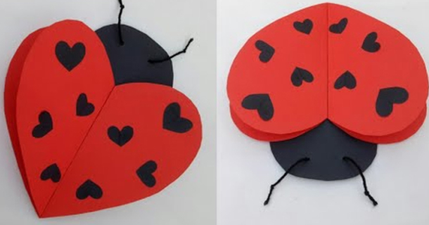 Perfect DIY Valentine's Day Ladybug Craft For Kids To Make