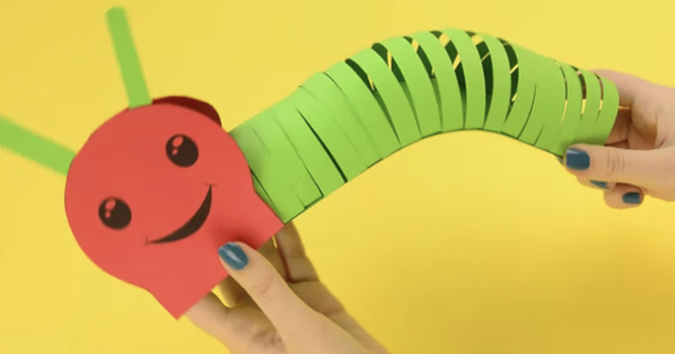 Craft For Kids: How To Make A Paper Caterpillar