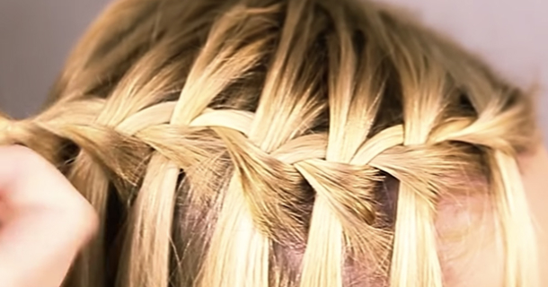 Easy DIY Waterfall Braid Tutorial