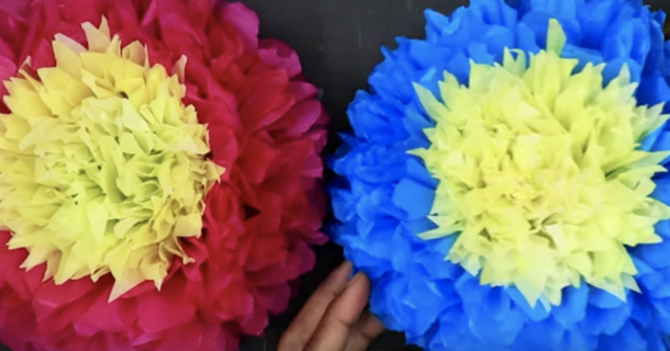 Crafty Tissue Paper Flower Decor For Birthdays, Weddings Or Baby Showers