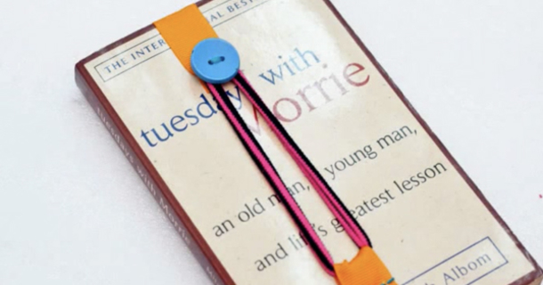 DIY Preppy Ribbon Bookmarks