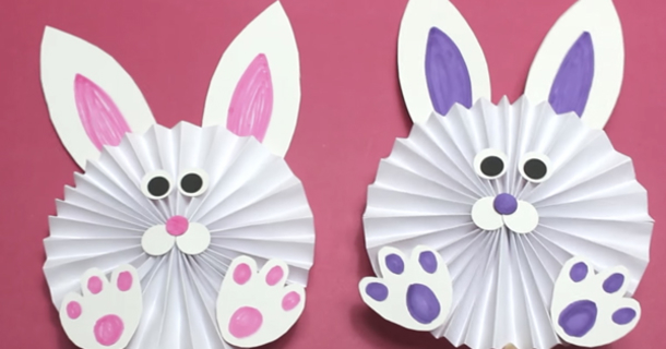 How To Make A Super Easy Paper Bunny For Easter