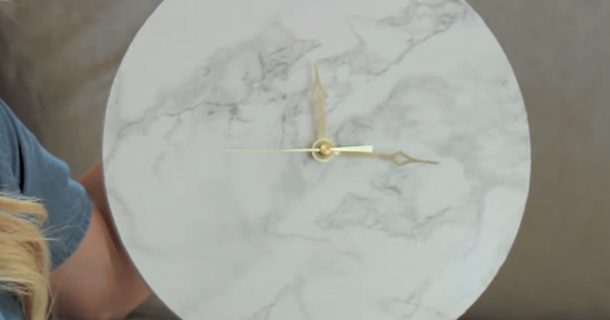 Home DIY: Marble And Gold Clock Tutorial