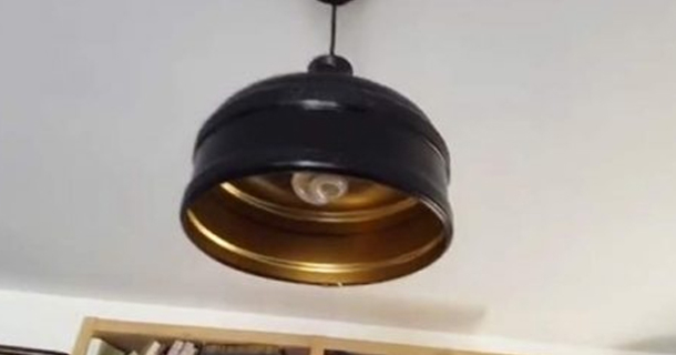 Upcycling DIY: How To Make A Pendant Light Using A Water Jug