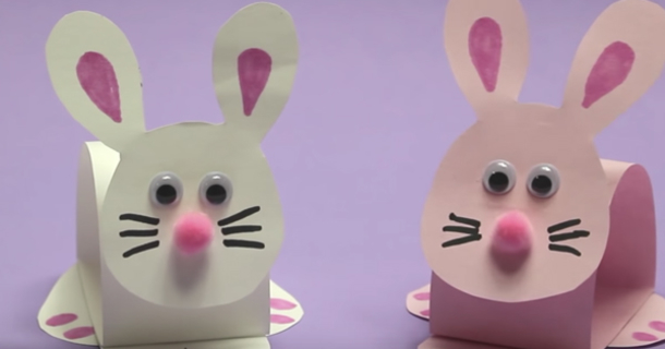 DIY Bobble Head Paper Bunny