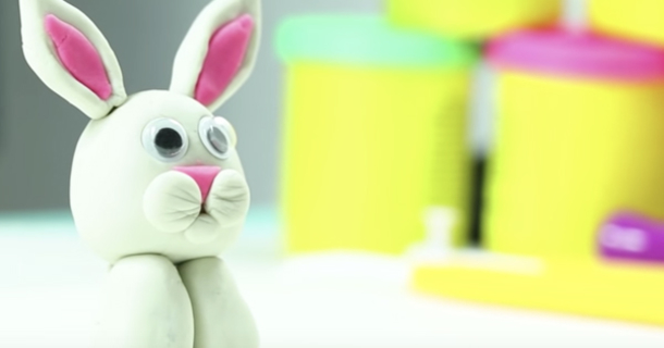 Super Cute Play Doh Easter Bunny Craft Tutorial