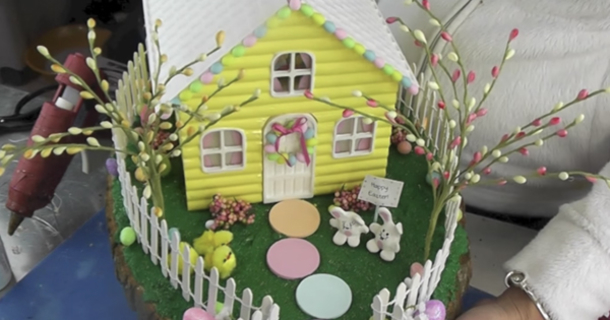 DIY Resin Easter Bunny House