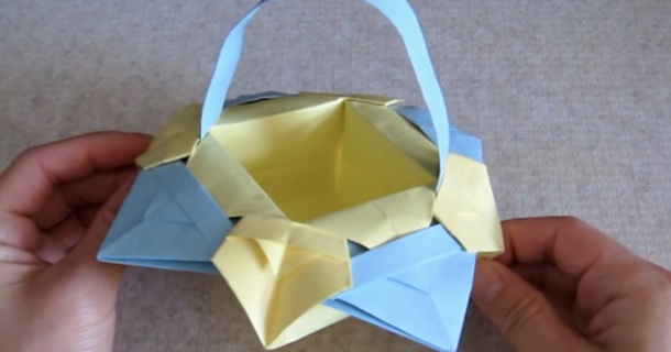 How to Fold A Easter Origami Basket
