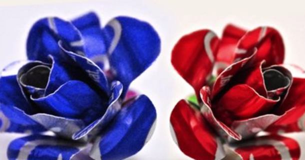 DIY Craft: Recycled Coke Can Rose