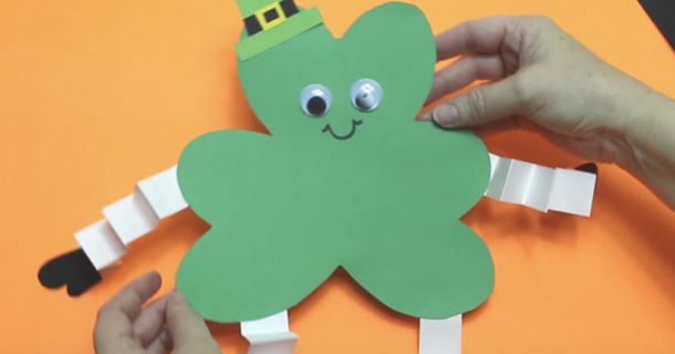 Fun Dancing St Patrick's Day Shamrock Man (DIY Tutorial)