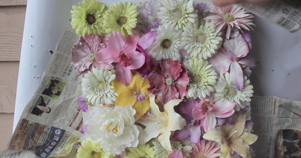 3d Flower Canvas Wall Art For Mom