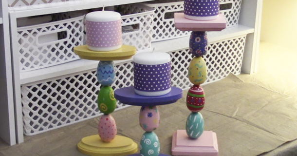 Homemade DIY Easter Candlestick Tutorial