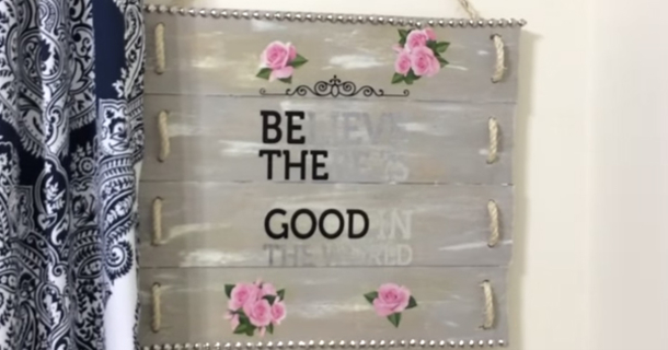 How To Make This Wooden Wall Art With Quote