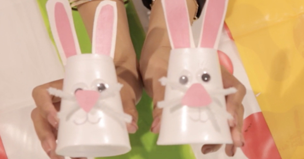 Easter Bunny Cup DIY Craft For Kids