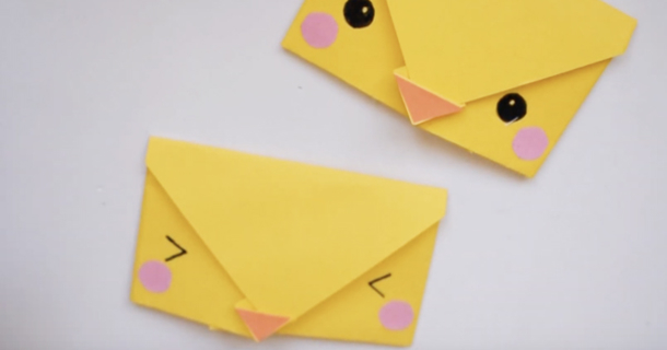 Cute Chick Envelope for Easter - DIY Easter Project