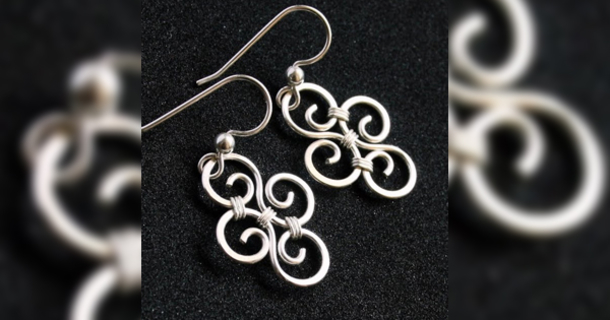 Easy DIY Swirl Earring Jewelry Tutorial: Wire Wrapping for Beginners