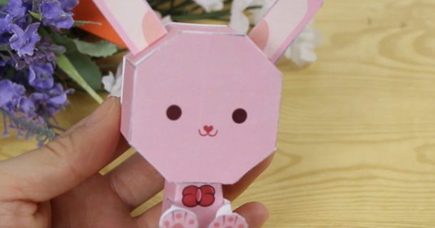 How to Make A Kawaii Paper Bunny Rabbit For Easter