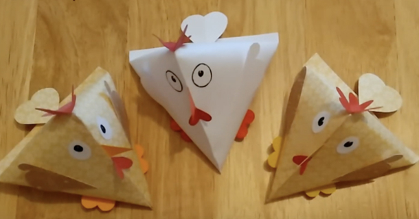 How To Make Spring Chicken Favour Box For Spring / Easter