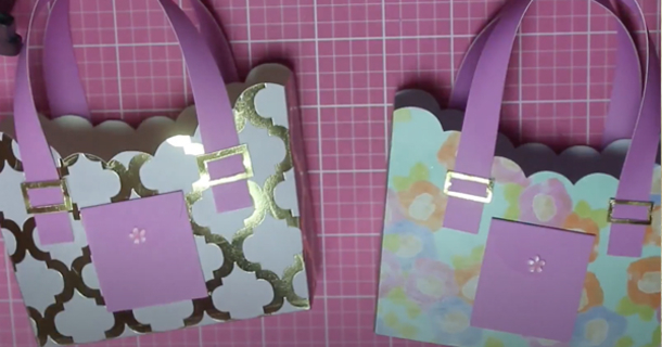 How To Make A Cute 3D Paper Purse For Mother's Day