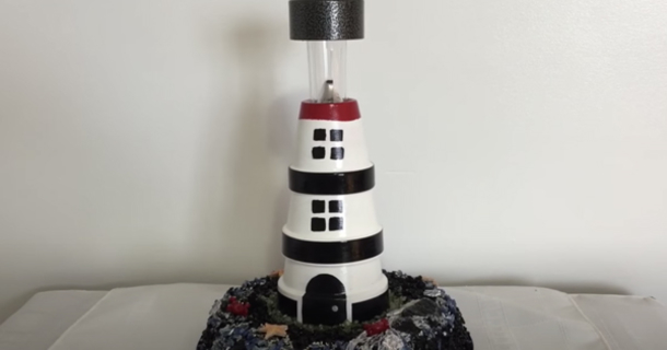 DIY Garden Lighthouse Tutorial