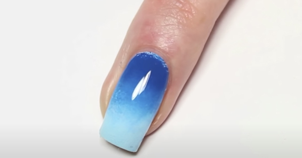 Beautiful Blue Gradient Nail Art Tutorial