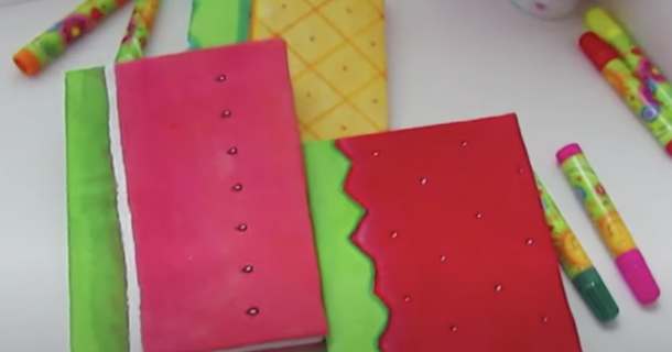 Colorful Fruit DIY Notepad - Craft Ideas for Summer
