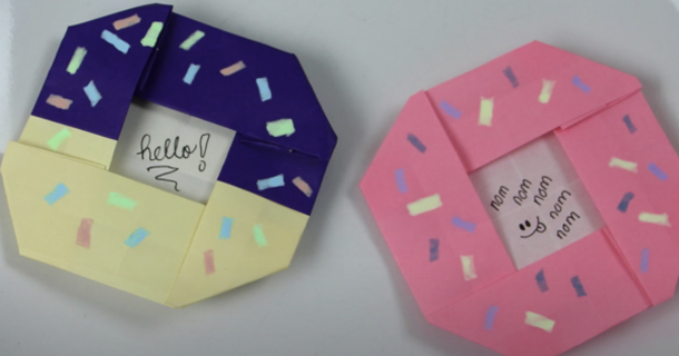 DIY Decor: Easy Origami Donut & Paper Craft
