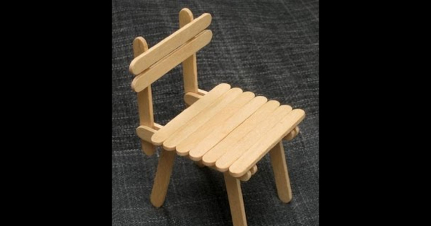 Kids DIY: Easy Popsicle Stick Chair Tutorial