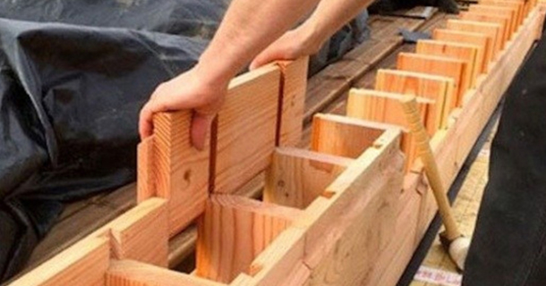 Time to build a beautiful house without using nails or screws. These ...