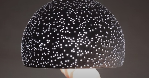 DIY Paper Mache Pendant Lights