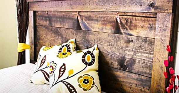 How To Make An Awesome DIY Rustic Headboard For Only $20