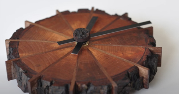 How To Make A Natural Edge Clock - DIY Home Ideas