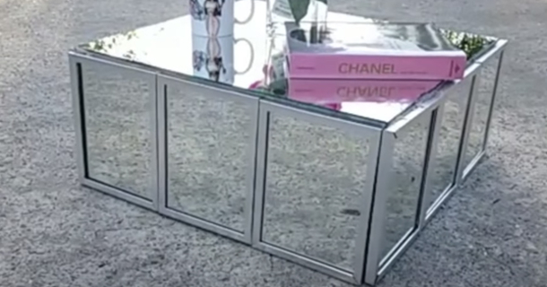 How To Make A Mirrored Coffee Table Using Cardboard