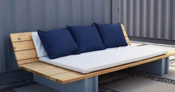 DIY Patio Project: How To Make A Outdoor Lounge Sofa