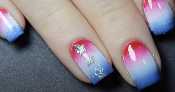 DIY Firecracker Nails For 4th of July