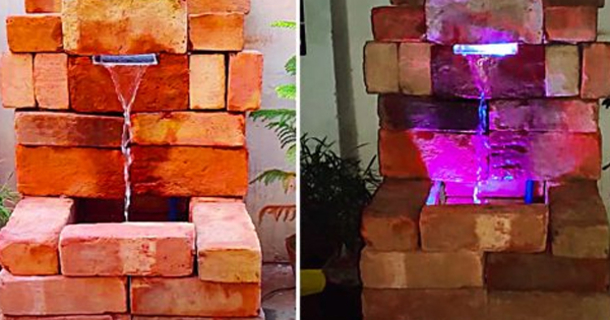 How To Build A Brick Waterfall