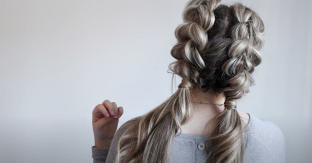 DIY Jumbo Pull Through Braid Pigtails