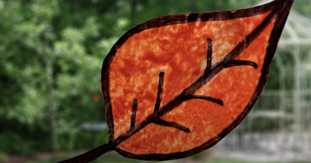 DIY Autumn Stained Glass Craft