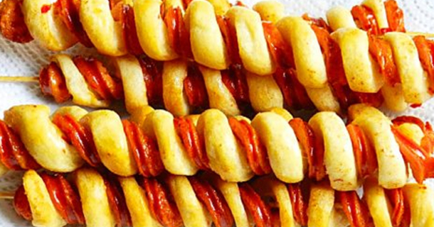 Spiral Sausages Snack Recipe (How To)